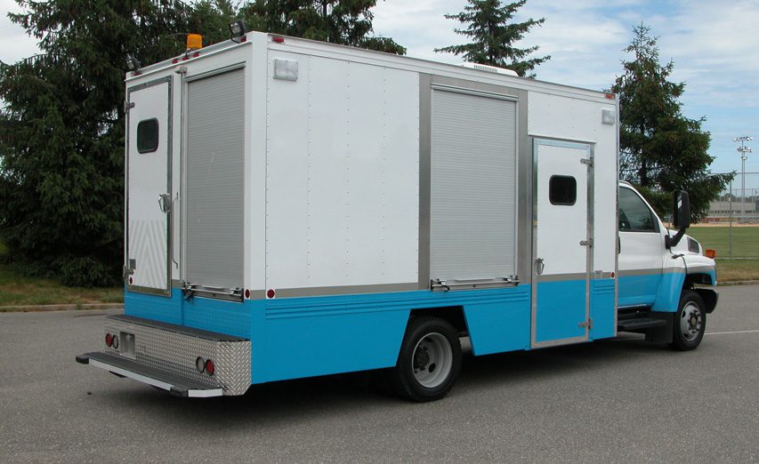 Asbestos Shower Truck - Dejana Truck & Utility Equipment